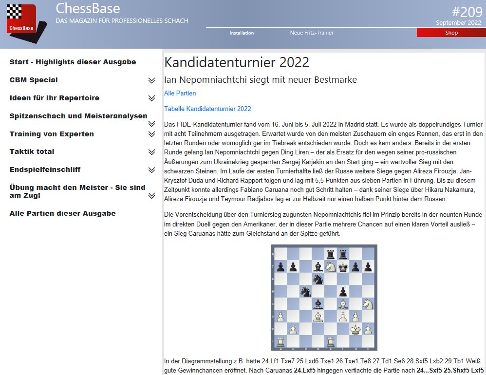 ChessBase Magazin 209